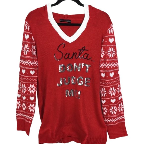 Almost Famous | Sweaters | Almost Famous Ugly Xmas Sweater Santa Dont ...